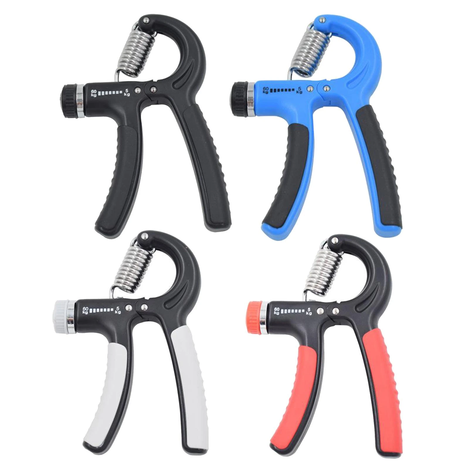 Hand Grip Strengthener Adjuster Wrist Forearm Gripper Exercise Trainer ...