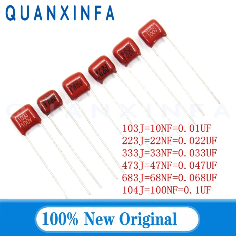 Capacitor-CBB-100V-104J-101J-102J-105J-224J-223J-221J-222J-333J-683J ...