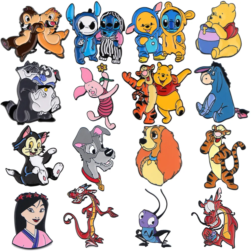 YQ920-Pin-de-oso-Pooh-insignia-de-dibujos-animados-para-bolsos ...