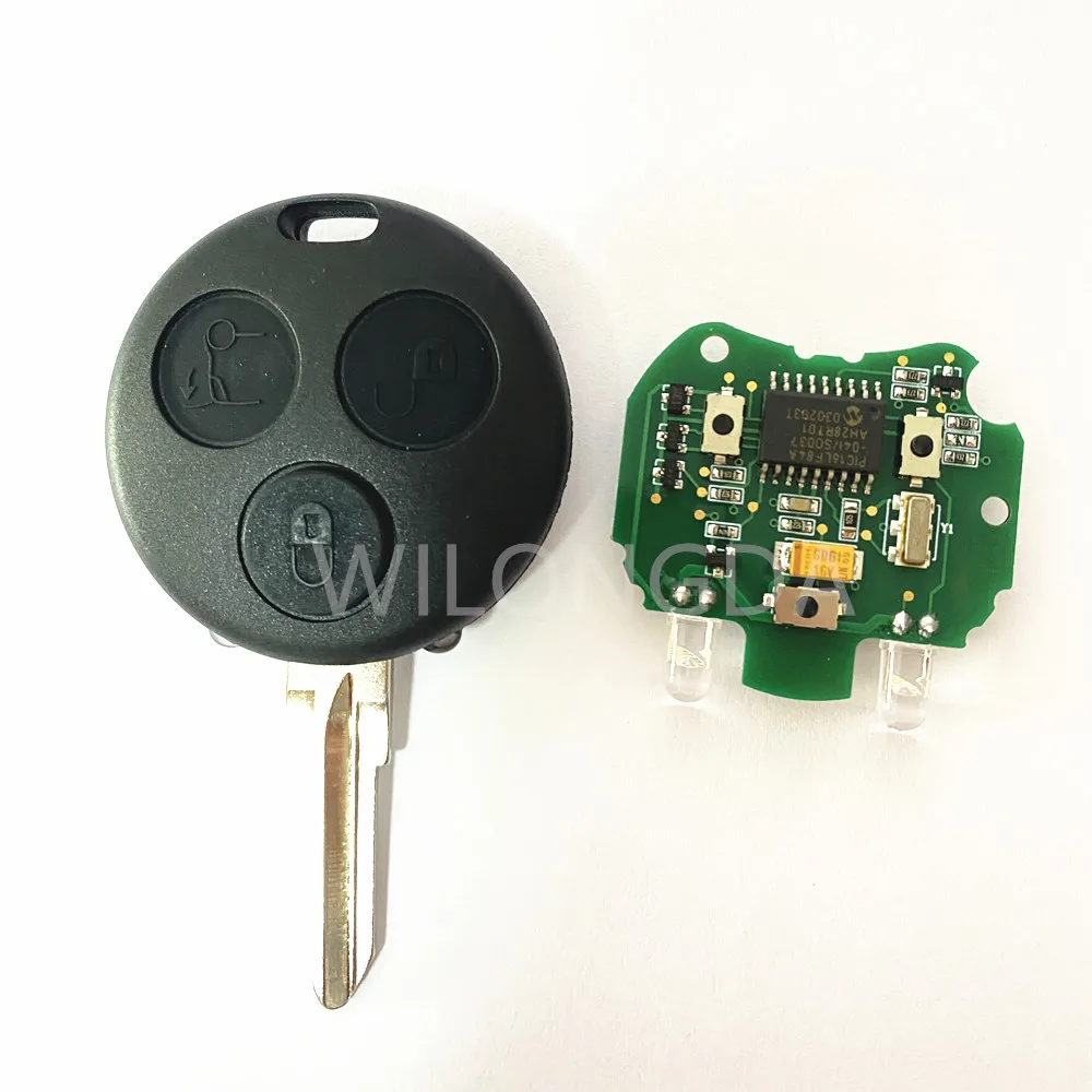 with 2 Infrared Lights 3 Button Remote Key AEC Chip 433Mhz for Mercedes ...