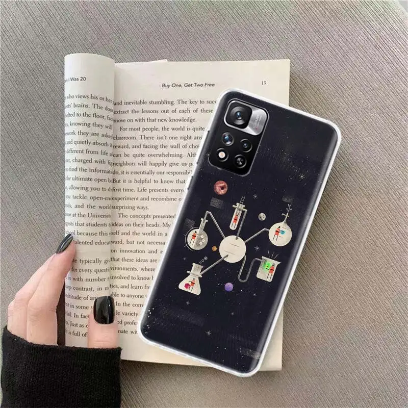 Biology and Chemistry Themed Clear Phone Case for Xiaomi Poco F7 Ultra ...