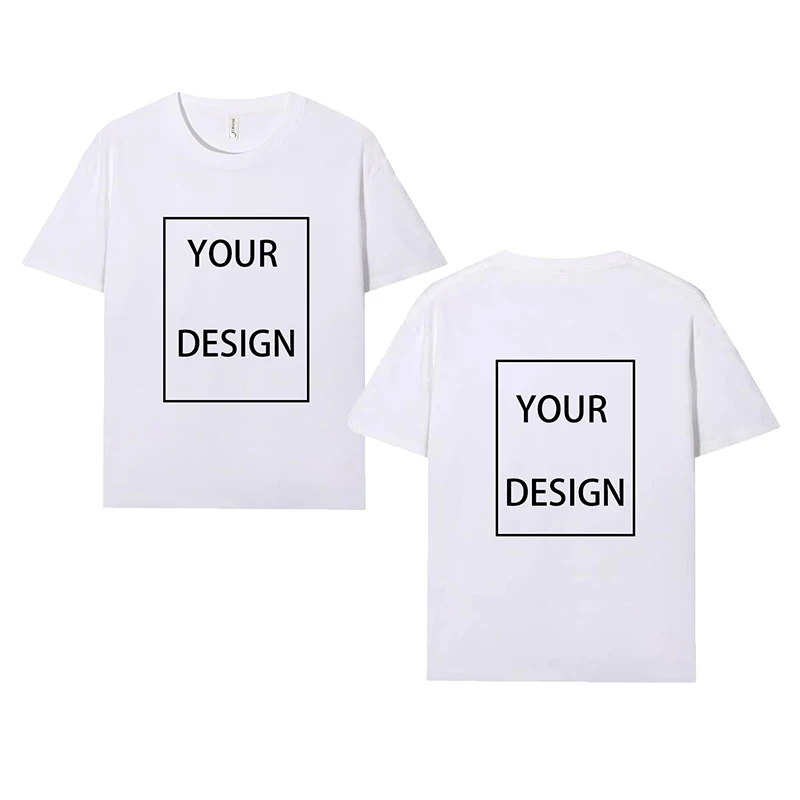 Customized-Mens-T-shirt-Front-Back-Print-Personalized-T-shirts-Men-s ...