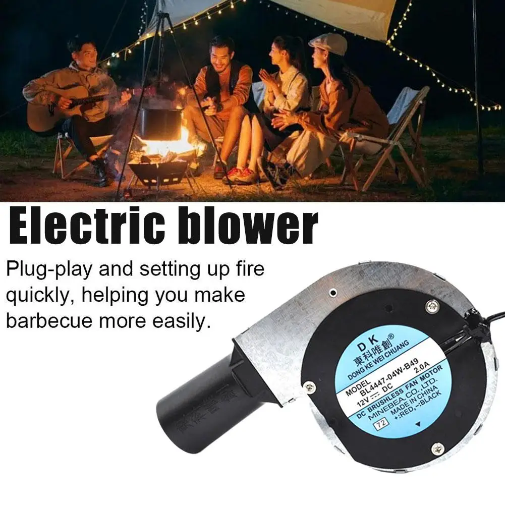 Dc 12V Bbq Ventilátor Air Blower Faszén Kémény Indító Pwm Dohányzó ...