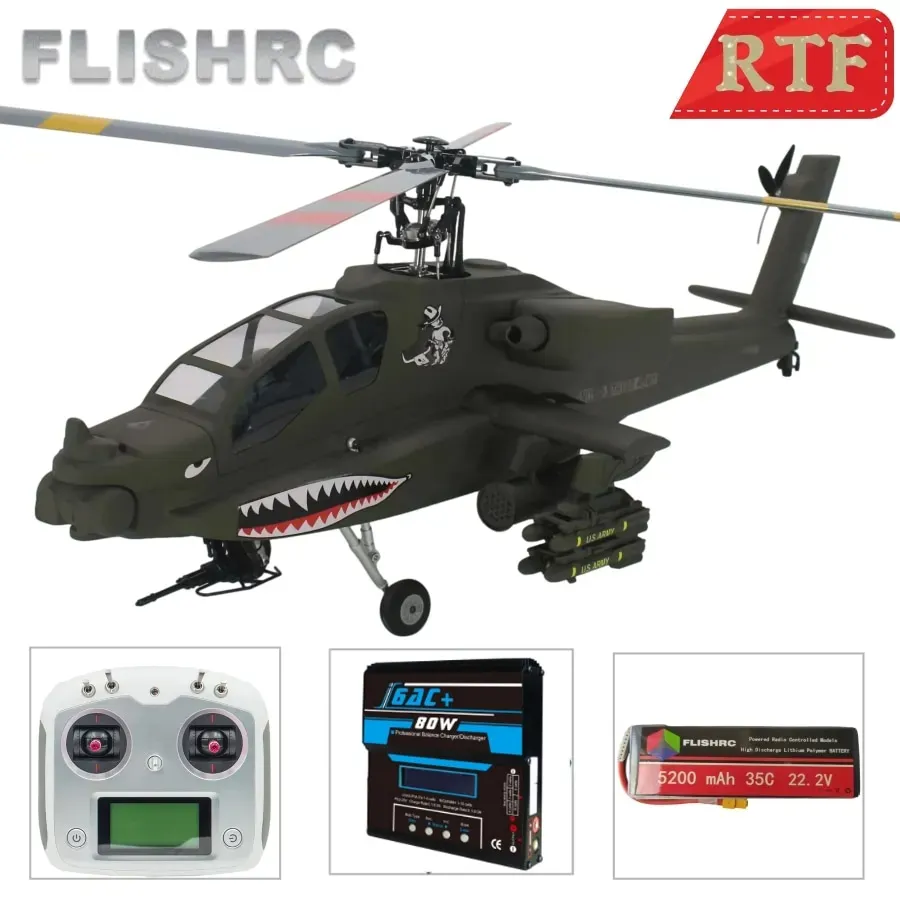 FL500-V2-FLISHRC-Roban-AH-64-Apache-500-Size-Scale-Helicopter-Four ...