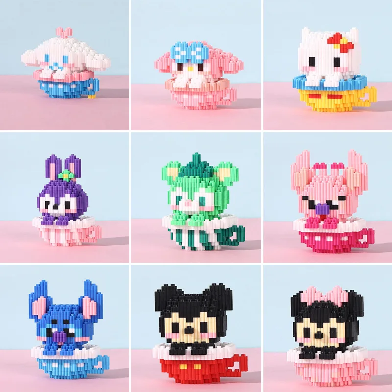 Sanrio Mymelody Cinnamoroll Lego Building Block Assembly Toy Kawaii ...