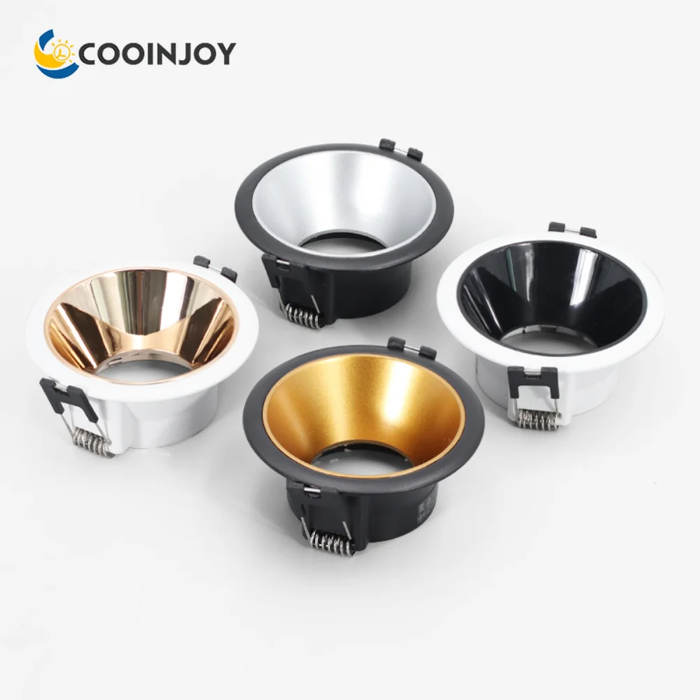 Round Recessed Ceiling Mount Downlight Frame Bracket LED MR16/GU10 Lamp ...