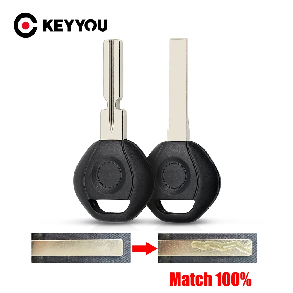 KEYYOU With Cutting Service Transponder Car Key Shell Case For BMW 3 5 ...