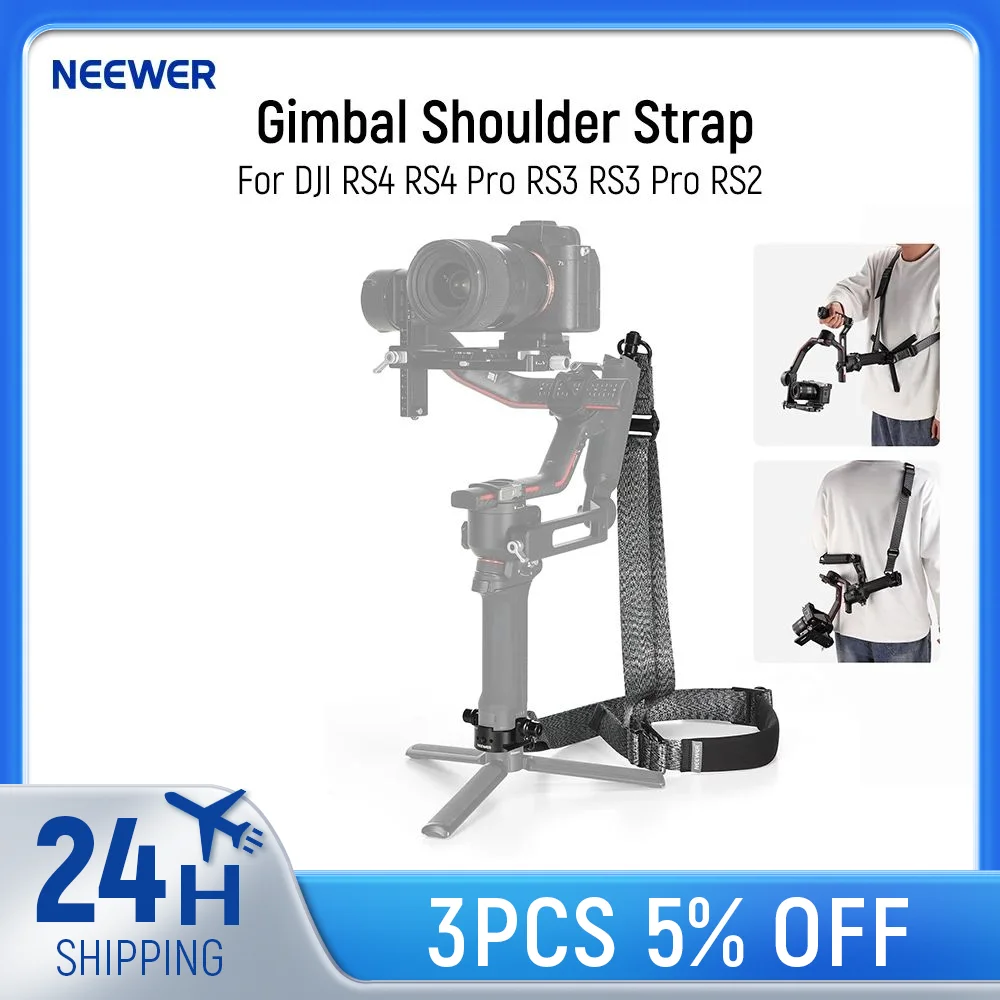 NEEWER-RS4-RS3-RS2-Gimbal-Shoulder-Strap-Soft-Padding-Adjustable-Strap ...