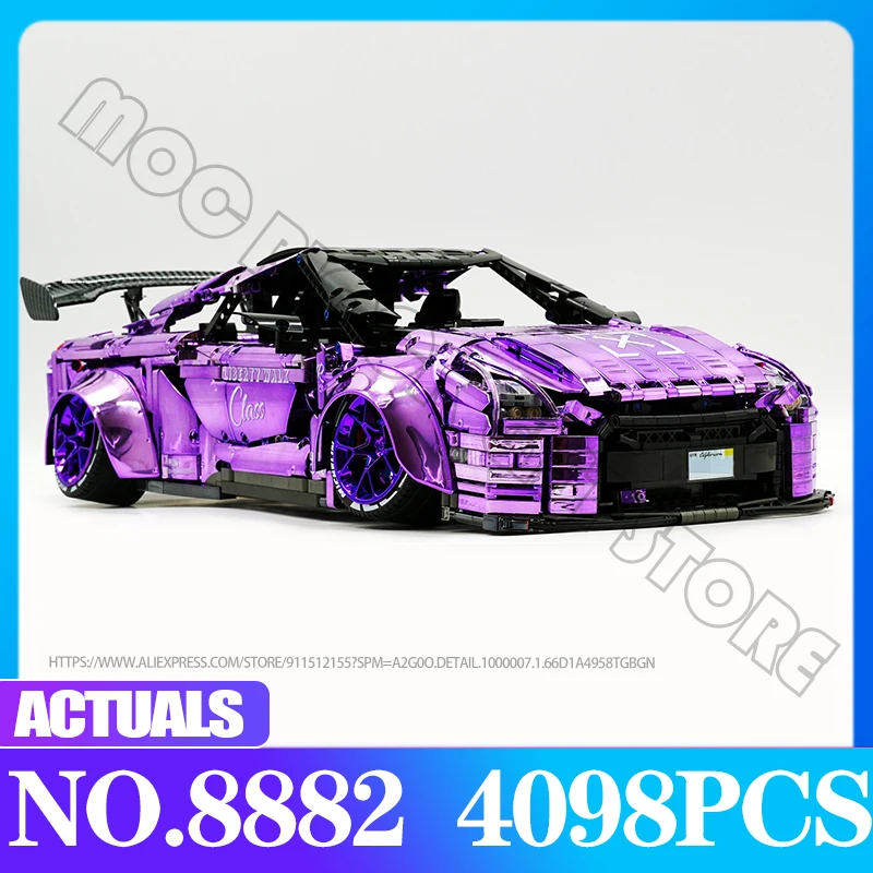 MOCBRICK-High-Tech-Speed-Champions-R35-Racing-Car-Model-8882-Plating ...