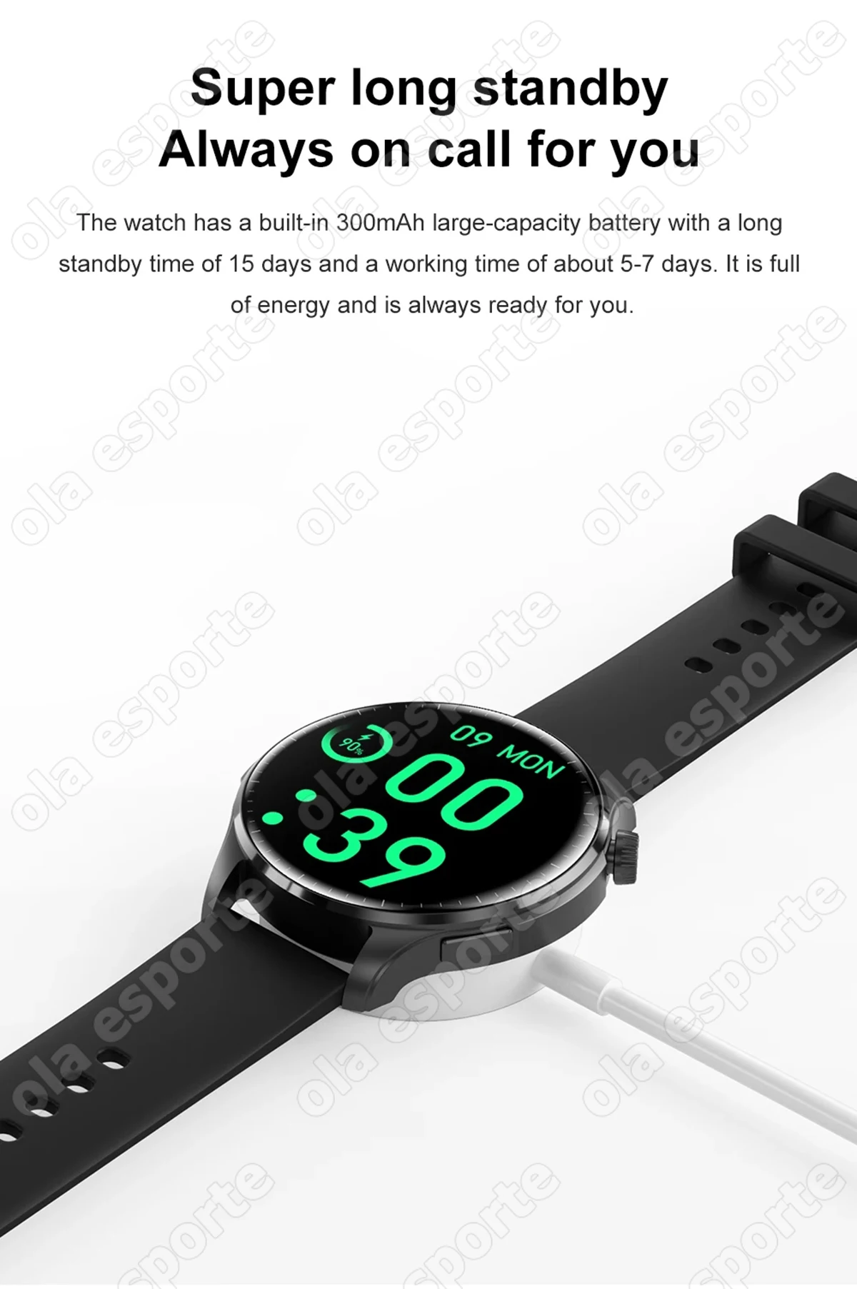SmartWatch AMOLED Color Screen High-Precision GPS Turn Wrist Shine ...