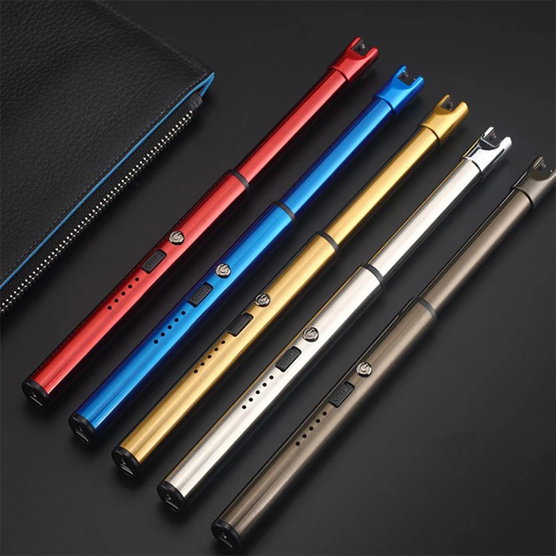 New USB Rechargeable Arc Windproof Lighter, Kitchen Cooking Igniter ...