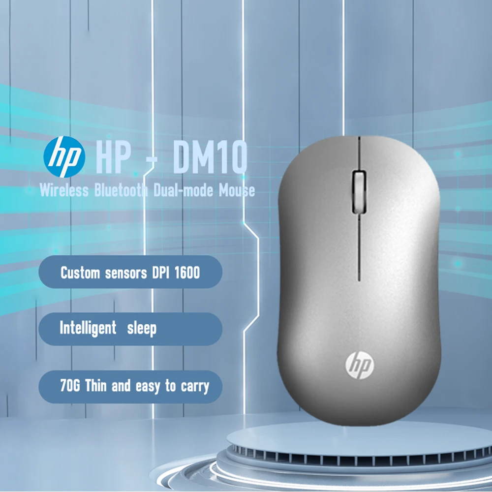 HP DM10 Wireless Bluetooth Dual-mode Mouse Business Office Wireless ...