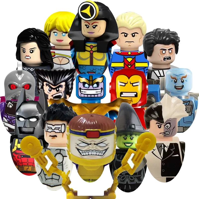 Marvel Heroes: Two Faced, Daredevil, Green Lantern, Spider Man, Laser ...
