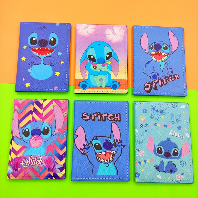 Disney Stitch Kids Passport Cover Cute Travel Passport Holder for Men ...