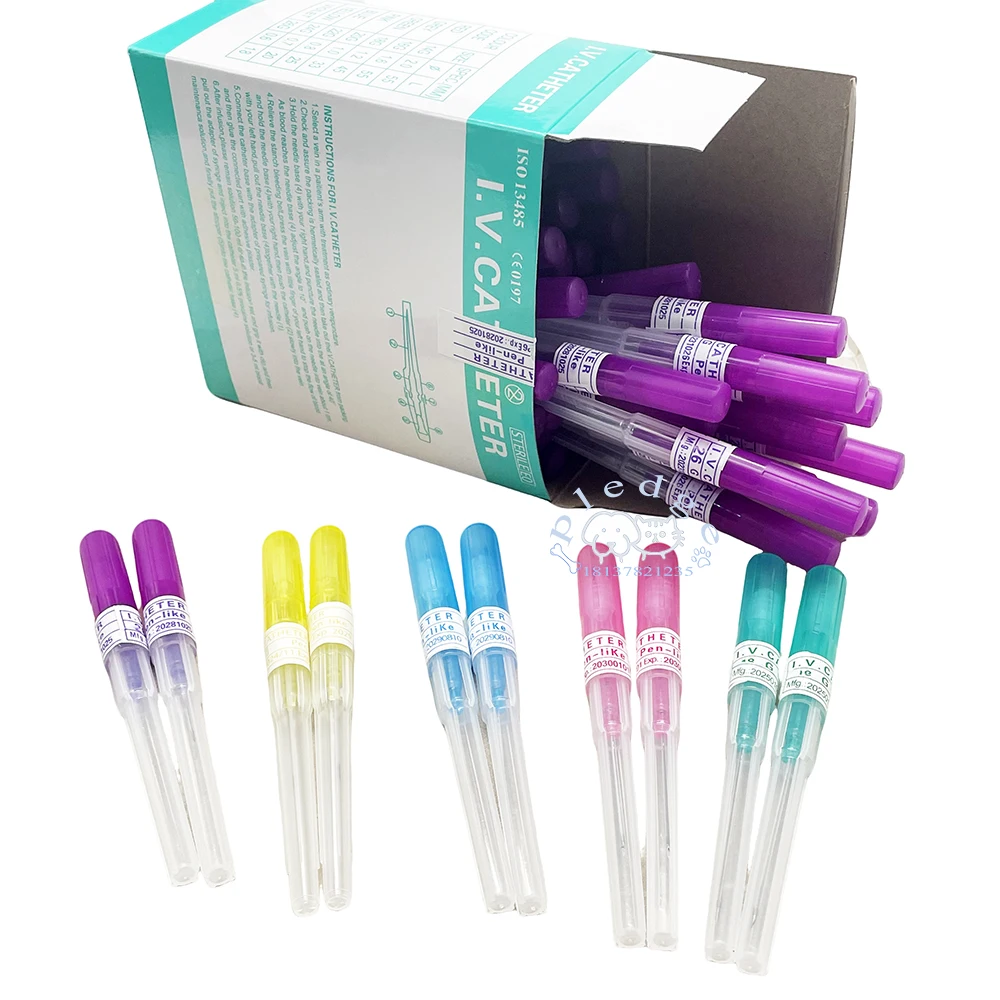 5pcs/20pcs/30pcs Disposable Iv Cannula in Intravenous Injection Cathet ...