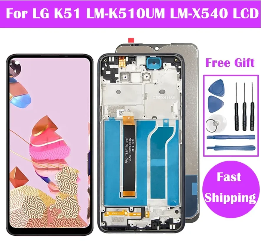 6.5" Original For LG K51 Q51 K500 LCD Display Touch Screen Digitizer ...