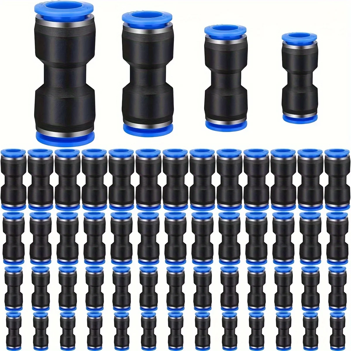 50pcs Quick Connect Air Hose Fittings - Universal Plastic Pneumatic ...