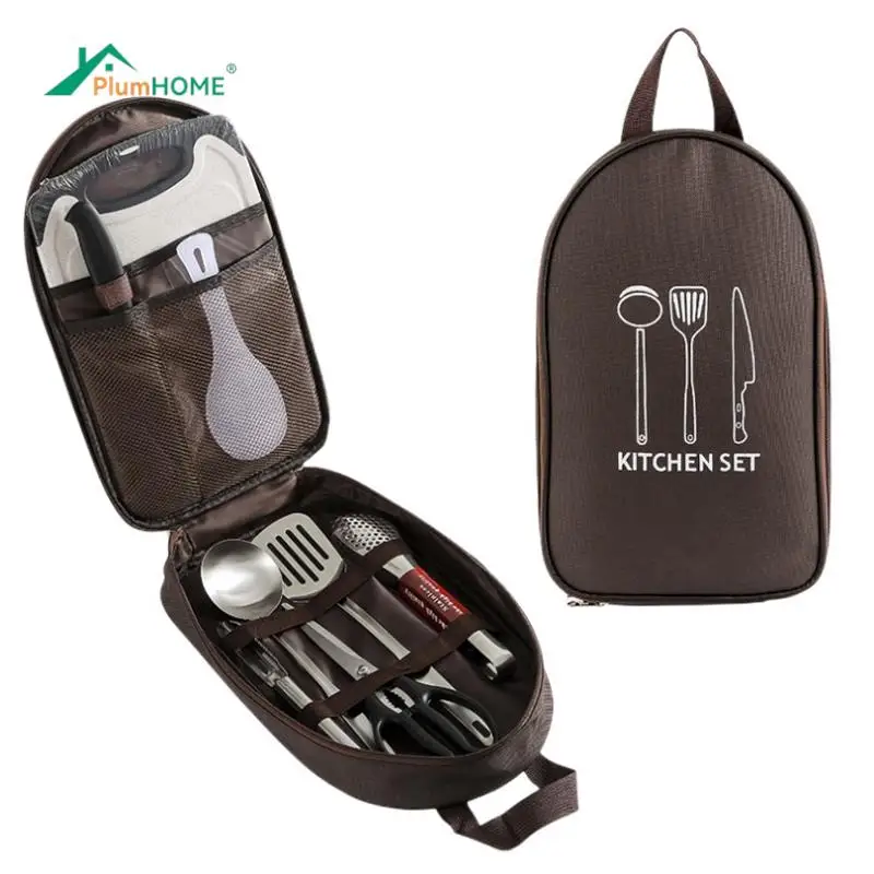8pcs-Camping-Kitchen-Utensil-Set-with-Carrying-Bag-BBQ-Beach-Hiking ...