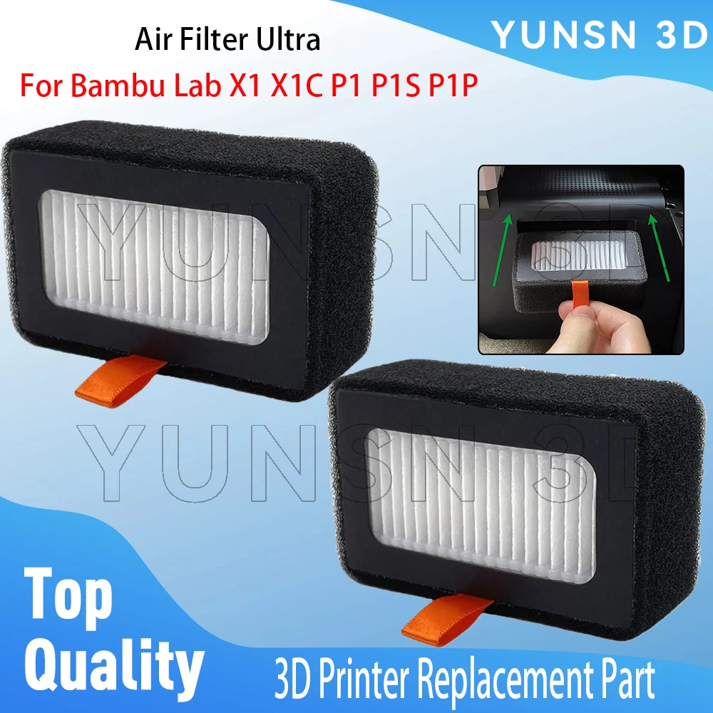 For Bambu Lab X1 P1 Series HEPA 13+ Activated Carbon Combo Air Filter ...