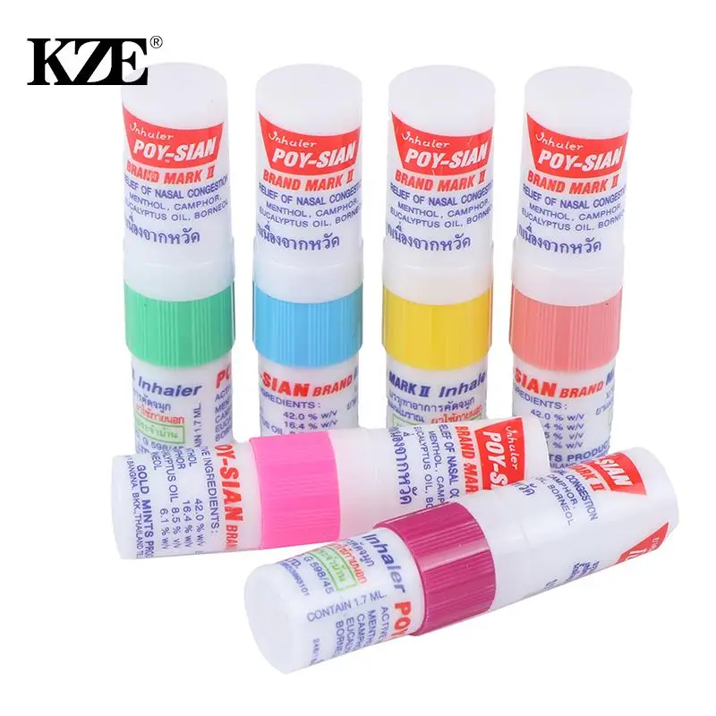 6Pcs-Nose-Inhaler-Thailand-Mint-Cylinde-Refresh-Brain-Anti-Fatigue-Tube ...