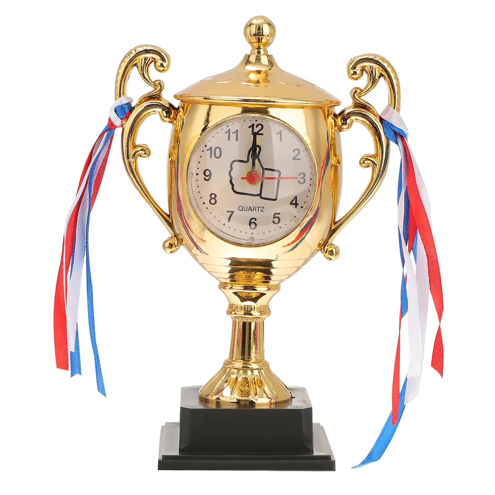 Clock-Cup-Trophy-Alarm-Silent-Analogue-Desk-Children-Trophies-Award ...