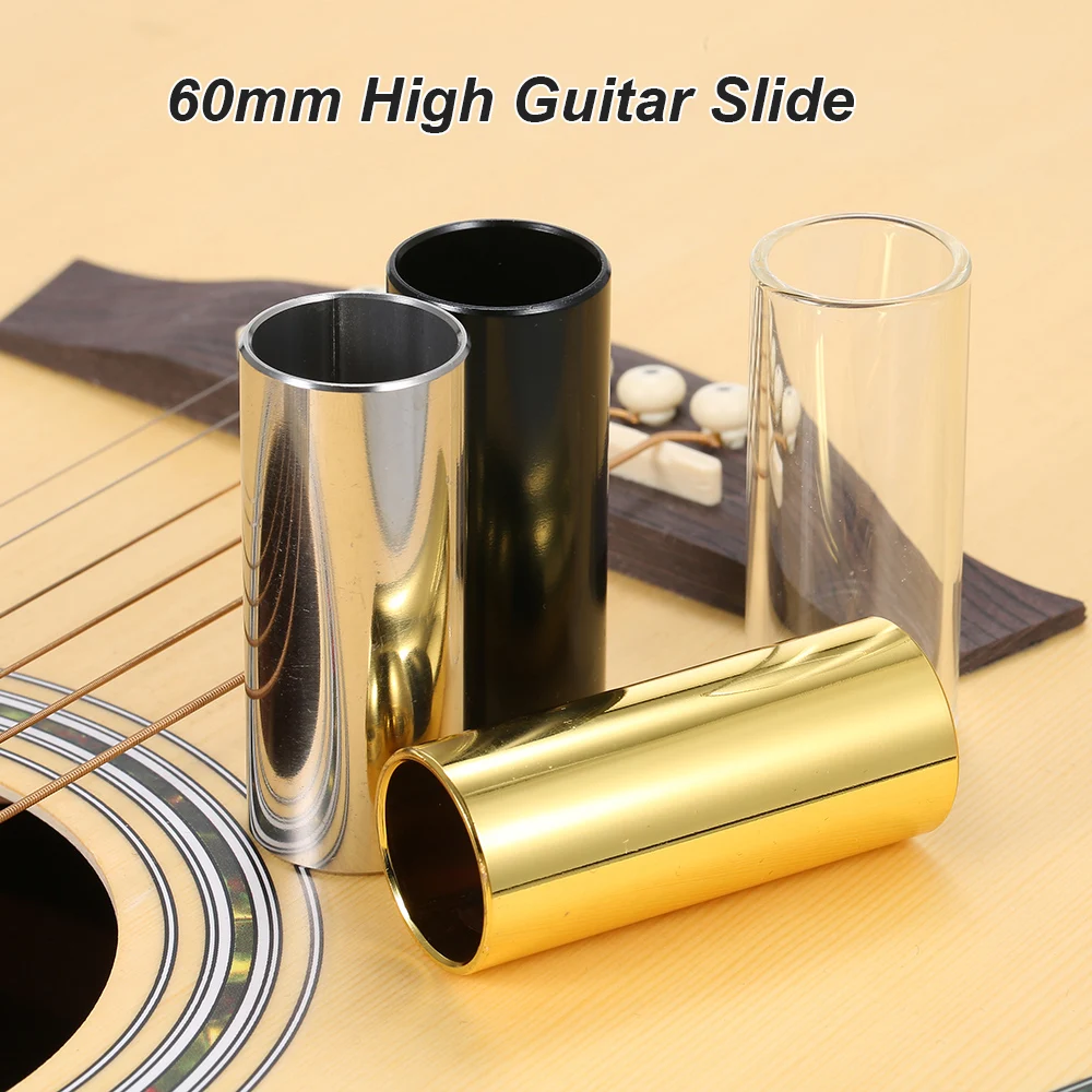 1PC-60MM-Guitar-Slide-Bar-Stainless-Steel-Metal-Glass-Finger-Slides-for ...