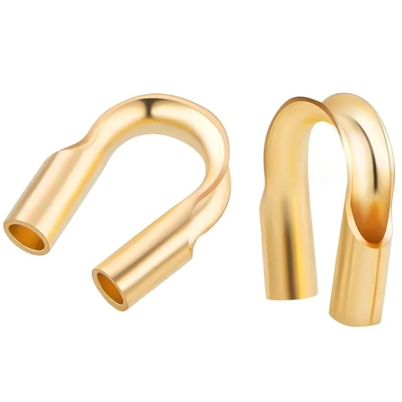 30-PCS-14K-Gold-Filled-Wire-Guardian-Wire-Protector-U-Shape-Findings ...