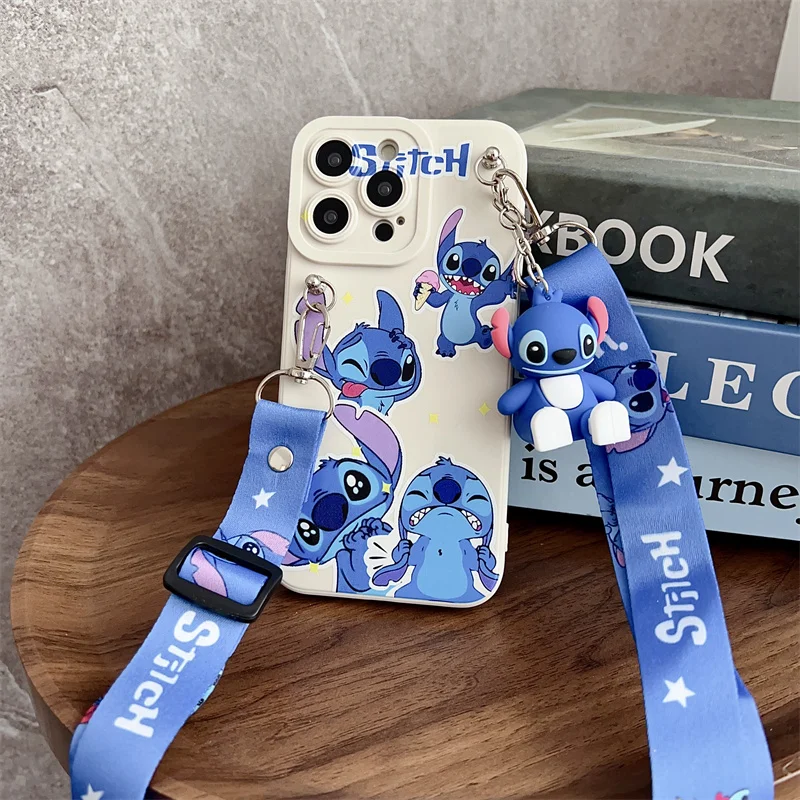 Funny-Cartoon-Cute-Disney-Stitch-Angel-Stretching-Stand-Crossbody-Strap ...
