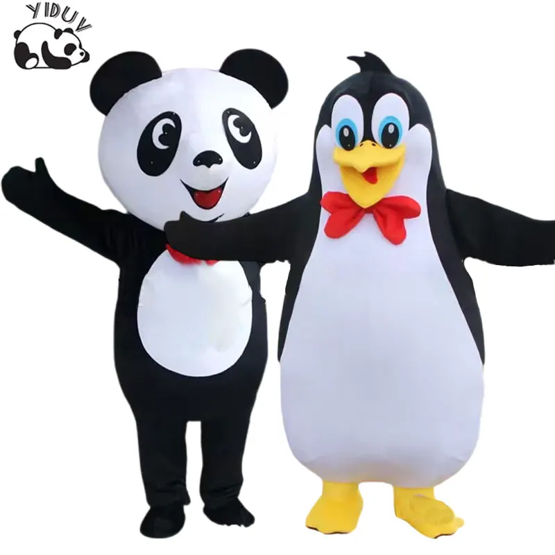 New Plush Panda Mascot Costume Funny Penguin Doll Costume Christmas ...