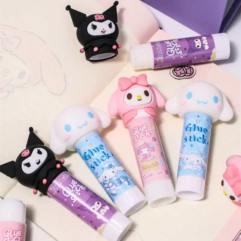 Sanrio Solid Glue Stick Anime Kuromi Melody Cinnamoroll Student ...