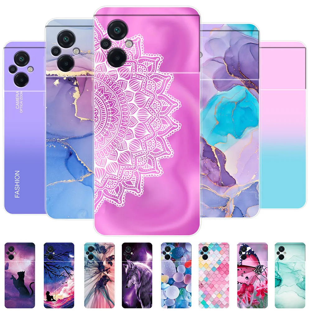 For Xiaomi Poco M5 Case Cover Poco M5 Case Soft Silicone Clear Cover ...
