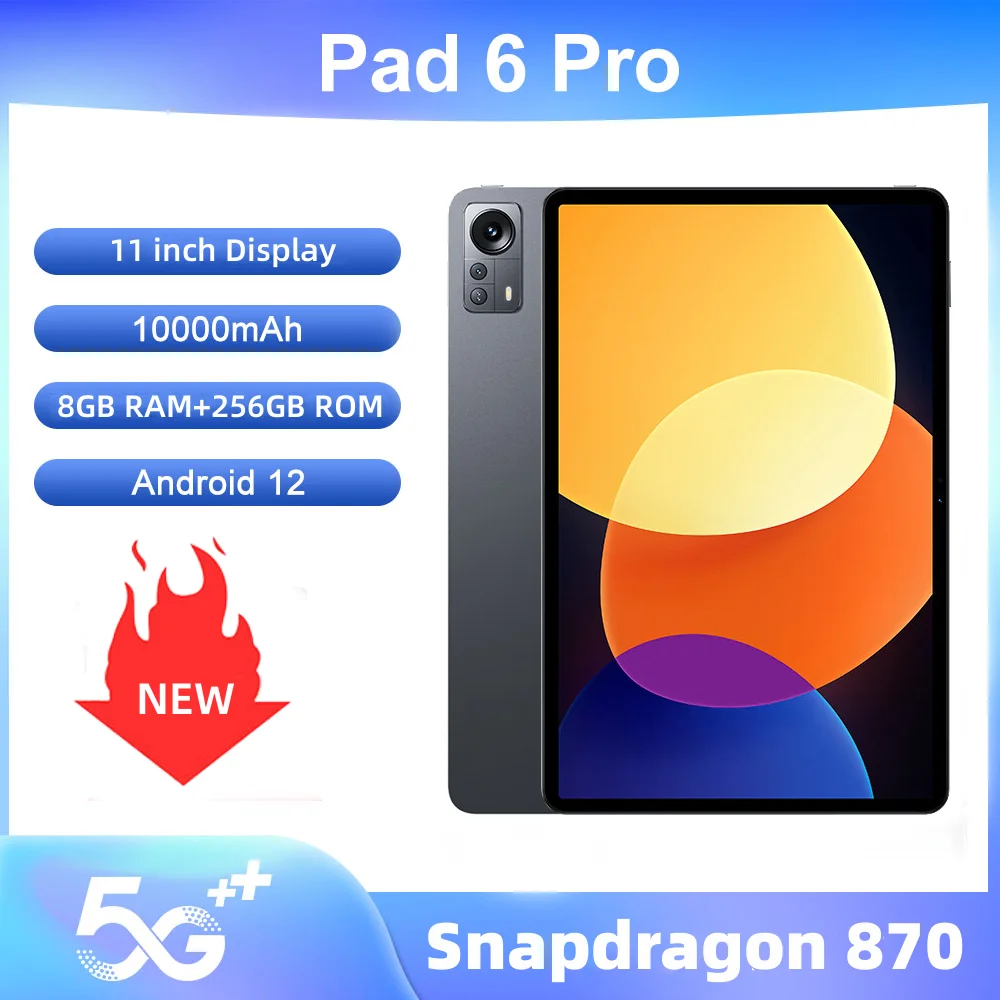 Pad 6 Pro Tablet Original de 11 polegadas Tablet Android 12 Tablete ...