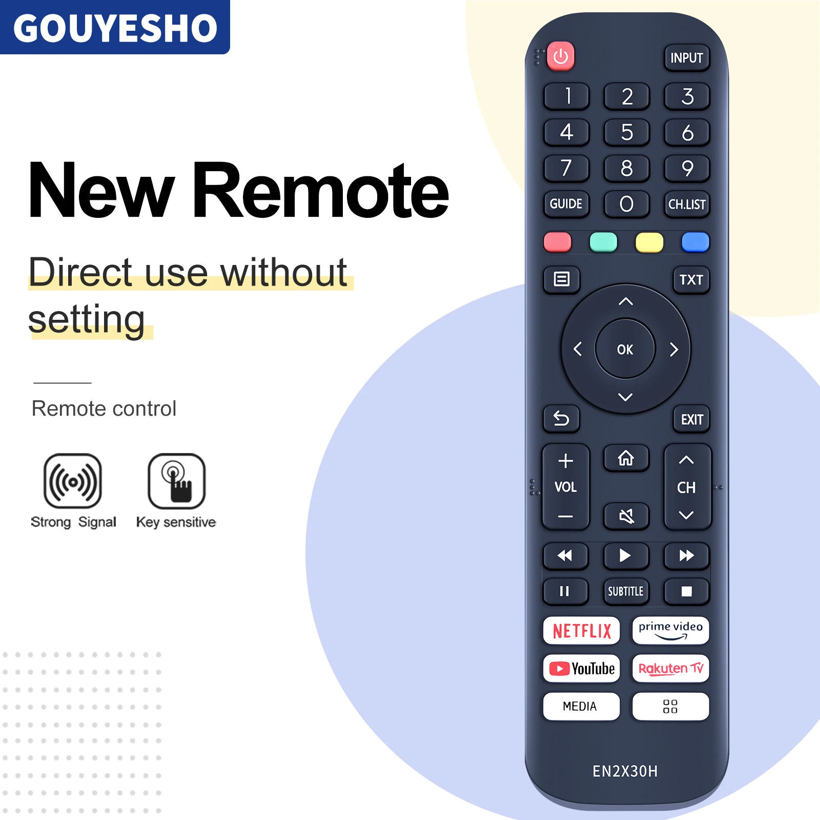 Remote-Control-For-Hisense-EN2X30H-VIDAA-TV-Remote-Control-32A5600F ...
