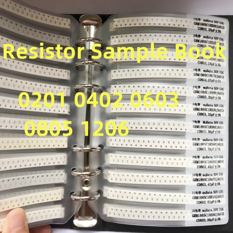 SMD-Chip-Resistor-Sample-Book-Kit-de-resist-ncia-sortida-0402-1-1-6W ...