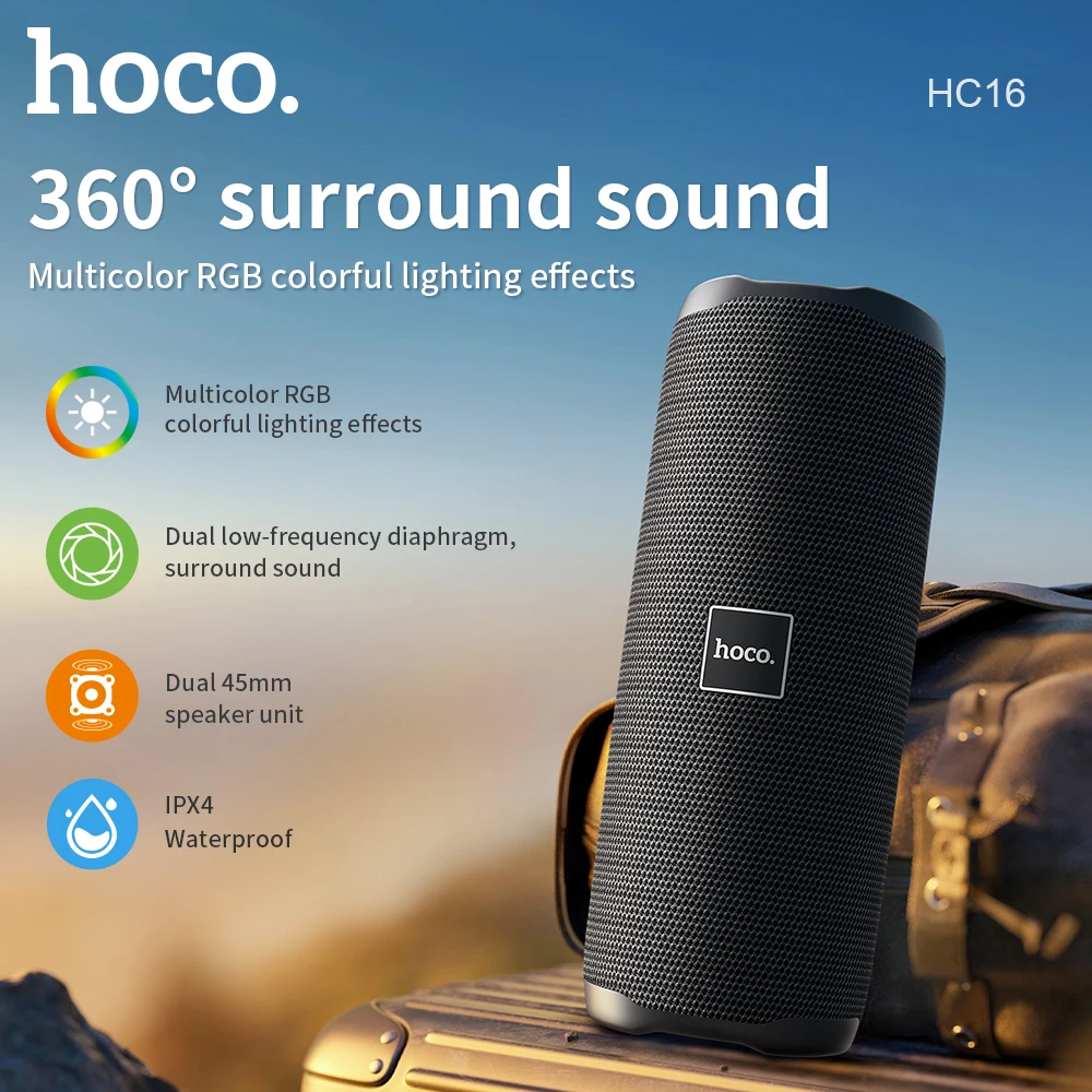 HOCO Wireless Bluetooth Speaker Portable Outdoor Sound Box Waterproof ...