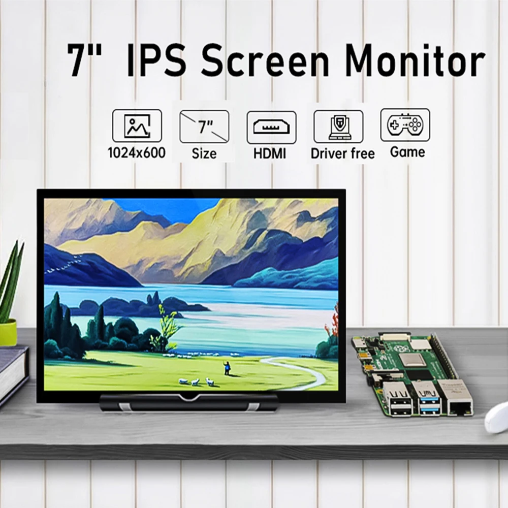 7-Inch-Portable-Monitor-HD-IPS-1024-600-Small-Monitor-Laptop-Second ...