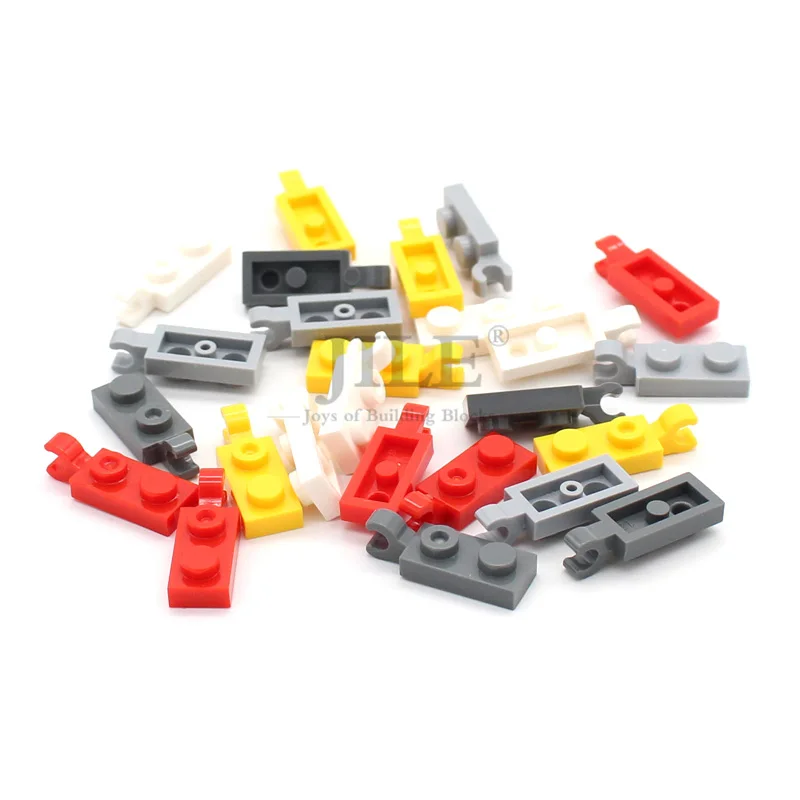 50pcs-Moc-Plate-Modified-1x2-with-Clip-on-End-Horizontal-Grip-63868-DIY ...