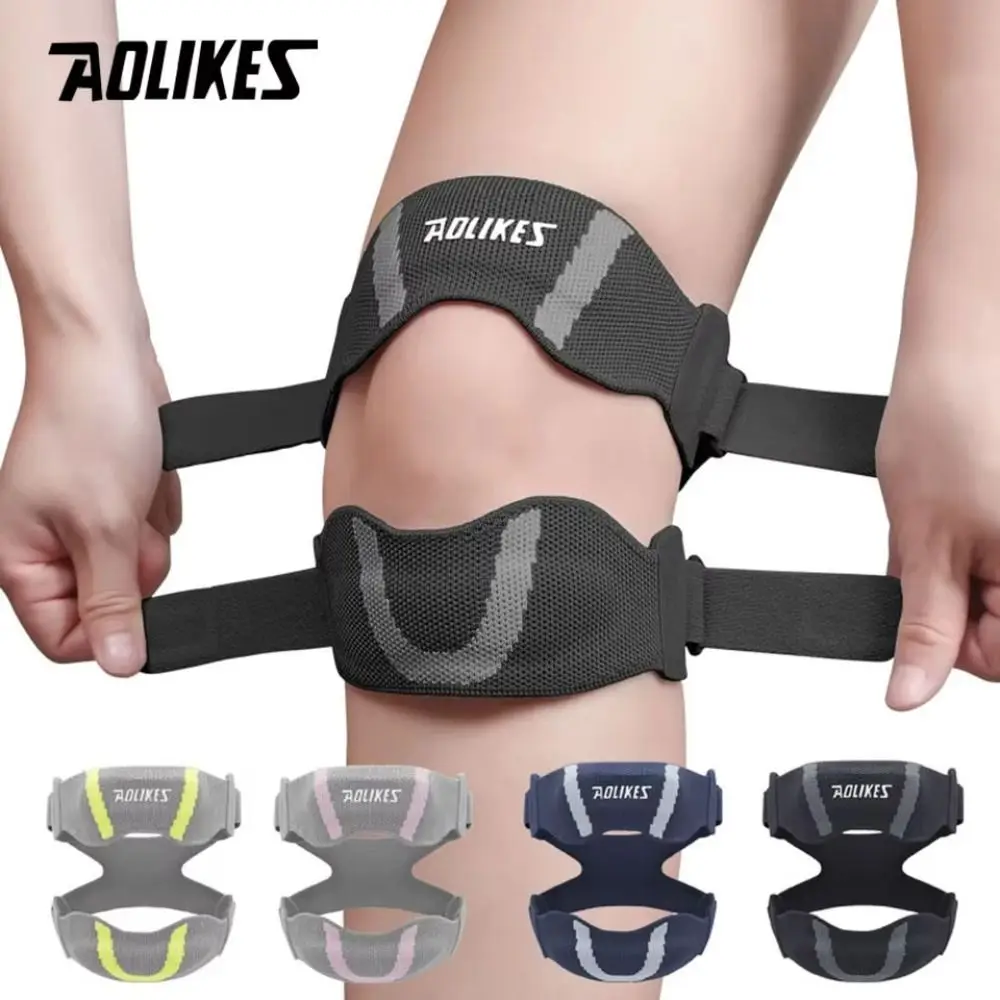 1Pcs New Adjustable Sports Knee Braces Double Straps Breathable Knee ...