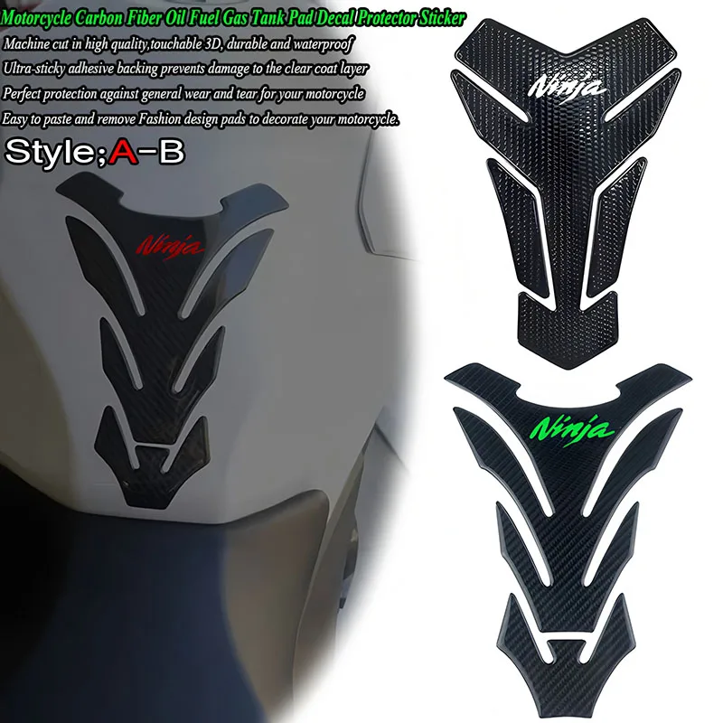 For NINJA 250 300 400 500 650 1000 ZX6R ZX10R 3D Motorcycle Carbon ...