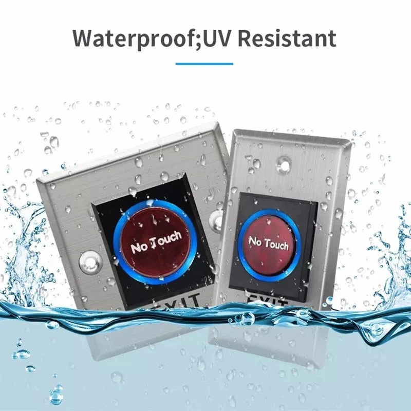 Touchless-Exit-Button-For-Door-Access-Control-System-E10B-Electric-No ...