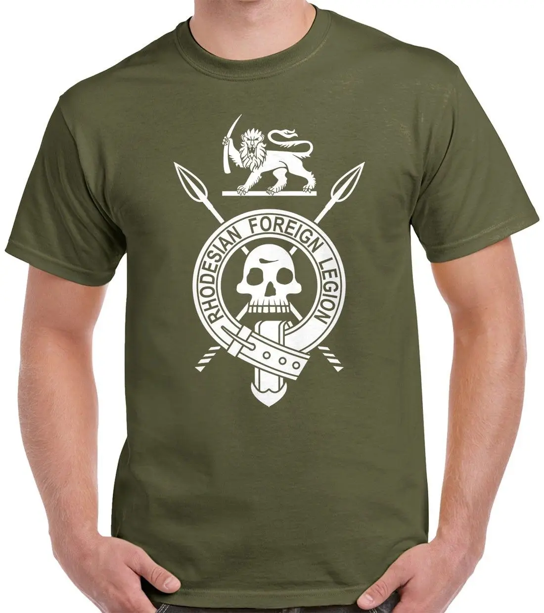 Rhodesian-Foreign-Legion-T-Shirt-Light-Infantry-RLI-Rhodesia-New ...