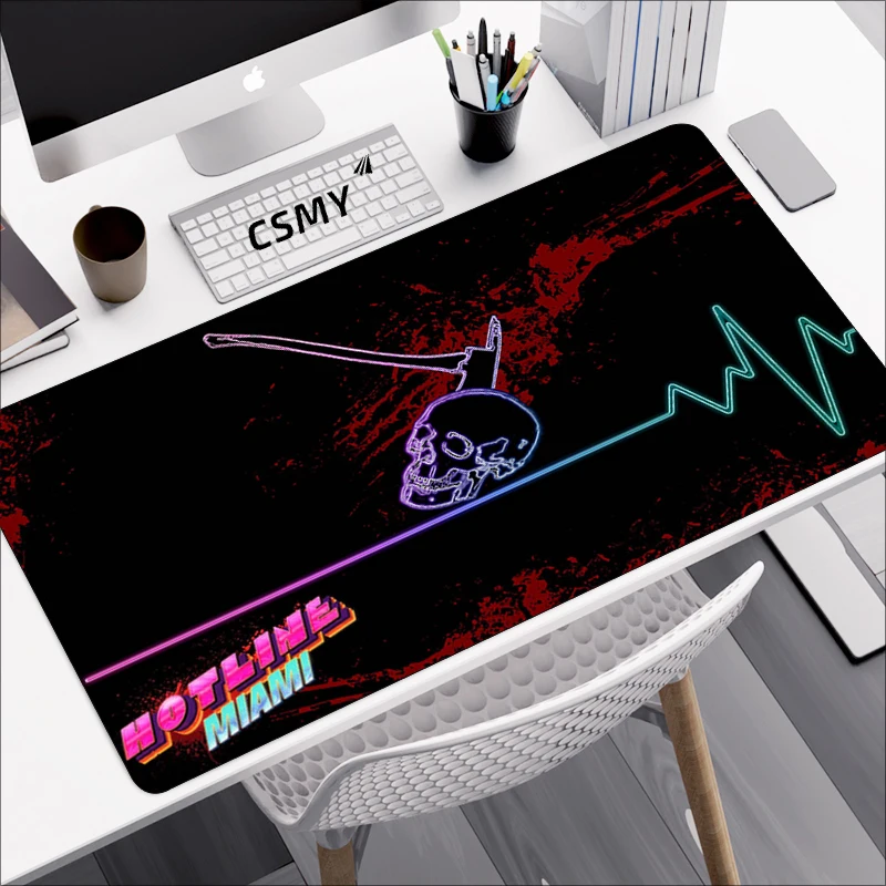 Tapete antiderrapante hotline miami anime mouse pad gamer mausepad ...