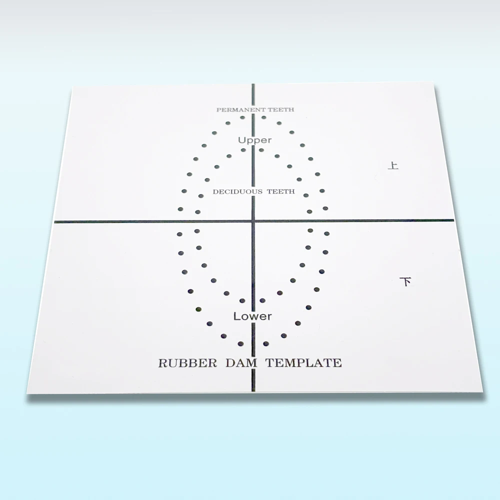 1pc Dental Rubber Dam Punch Hole Positioning Board Barrier Template ...