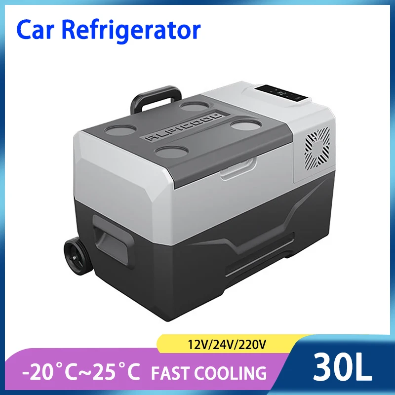 Alpicool-30L-Car-Refrigerator-12V-24V-Mini-Fridge-Compressor-Ice-Box ...