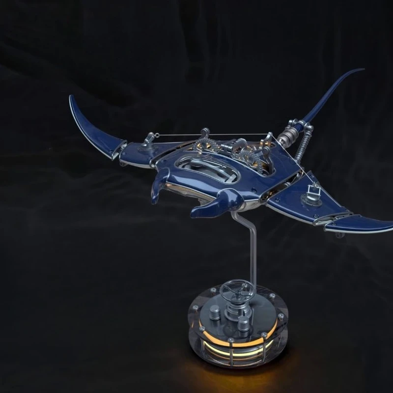 mecha manta ray metal assembly model ornament mechanical shark creative ...