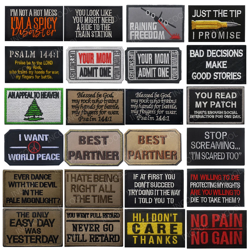 Embroidery English Alphabet Motivational Phrases Funny Classic Saying ...