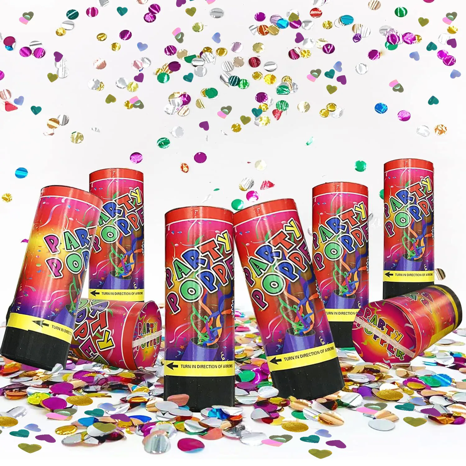 Confetti-Poppers-Cannons-for-Wedding-Birthday-Graduation-Baby-Shower ...