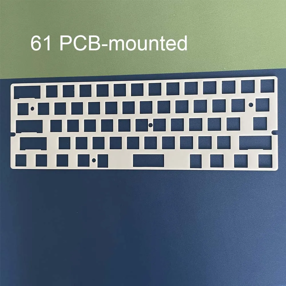 Customized-60-Mechanical-Keyboard-ANSI-61-Layout-Pom-Plate-Poron ...