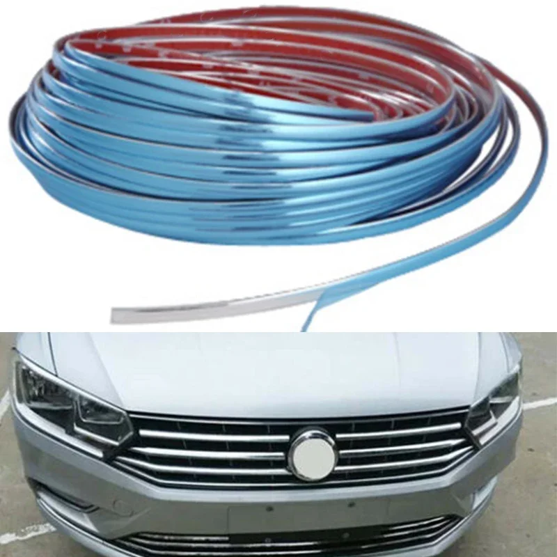 Car-Chrome-Body-Strip-Bumper-Auto-Door-Protector-Moulding-Styling-Trim ...