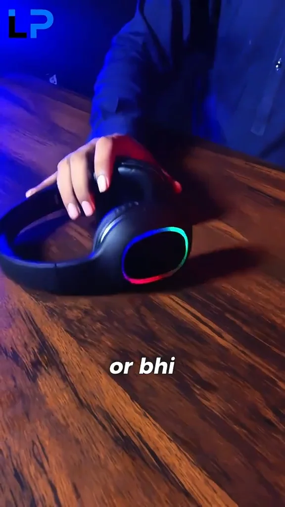 FunBug Wireless Bluetooth RGB Headphones with Built-in Microphone ...